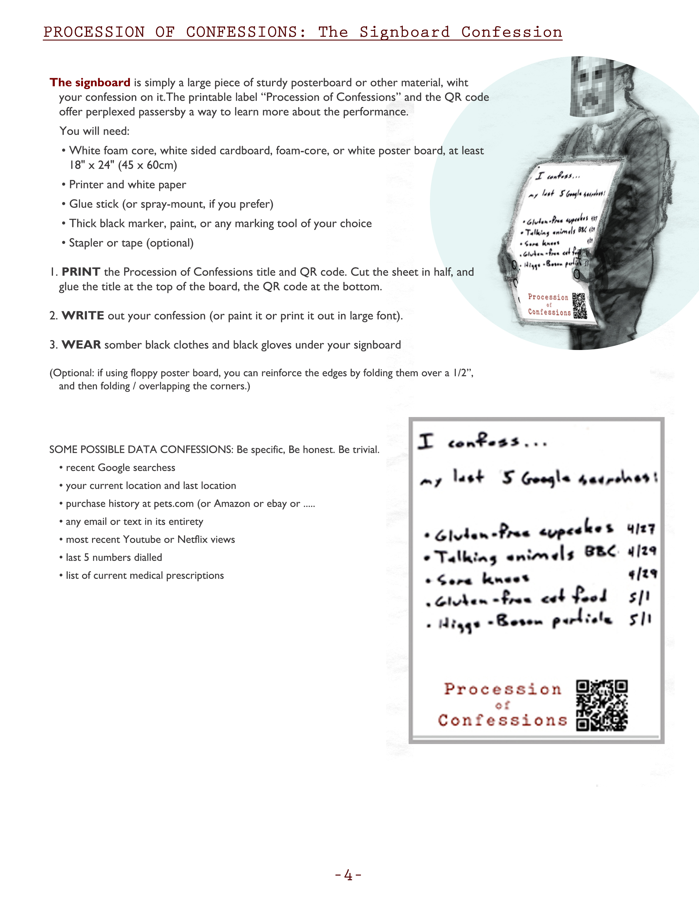 Processional Arts Workshop: Procession of Confessions